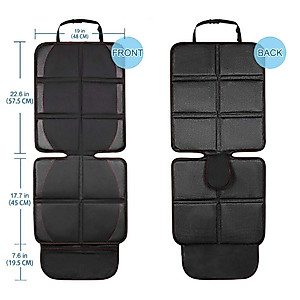 UCARE Child Car Seat Protector Waterproof Foldable Baby Seat Cover Protector for Child & Baby Cars Seats with Thickest Padding and Non Slip Backing (1)