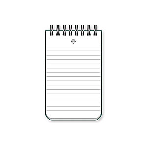 iScholar Double Wire Poly Memo Book, 3 x 5", Top Open, Color will Vary (94350)