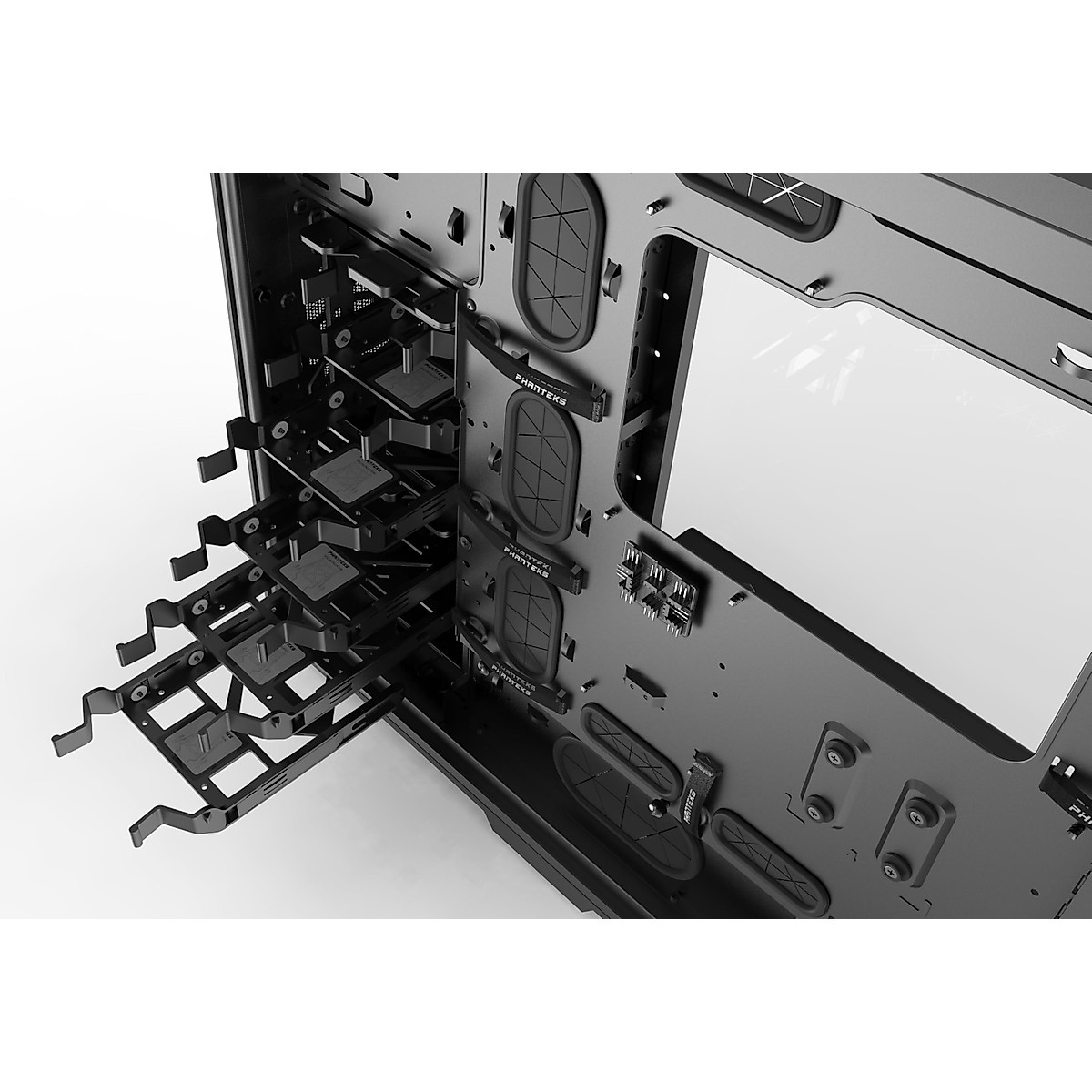 Phanteks (PH-ES614PTG_BK) Enthoo Pro ATX Chassis, Tempered Glass, Intergrated RGB Lighting, Black