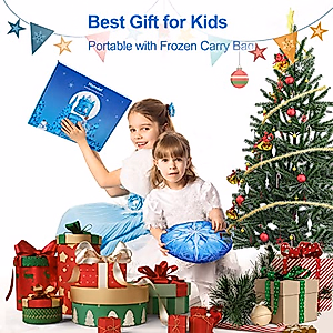 Hamdol Princess Play Tent, Frozen Toy for Girls, Ice Castle Kids Tent Indoor and Outdoor, Large Imaginative Playhouse 51" X 40" with Carrying Bag for 1 2 3 4 5 6 7 8 9 Years Old Girls Gift