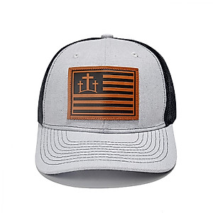 QNGEY Christian Jesus Cross God Religious Faith Gifts for Women Men Baseball Hats Trucker Cap Dad Sun Hat Adjustable Hat Gary Gray