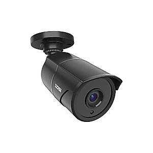 ZOSI 2MP 1080p 1920TVL HD-TVI Home Security Camera Outdoor Indoor with Audio Recording,36PCS LEDs,120ft Night Vision, 105°View Angle, Weatherproof Surveillance CCTV Bullet Camera (Black Color)