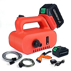 ATMOREA Cordless Water Transfer Pump 20V 158GPH Portable Electric Utility Pump with Water Hose Kit for Garden, Hot Tub, Tank, Aquariums, Inflatable Pool, etc