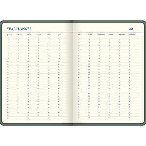 Letts Icon A5 undated 5 year diary - green