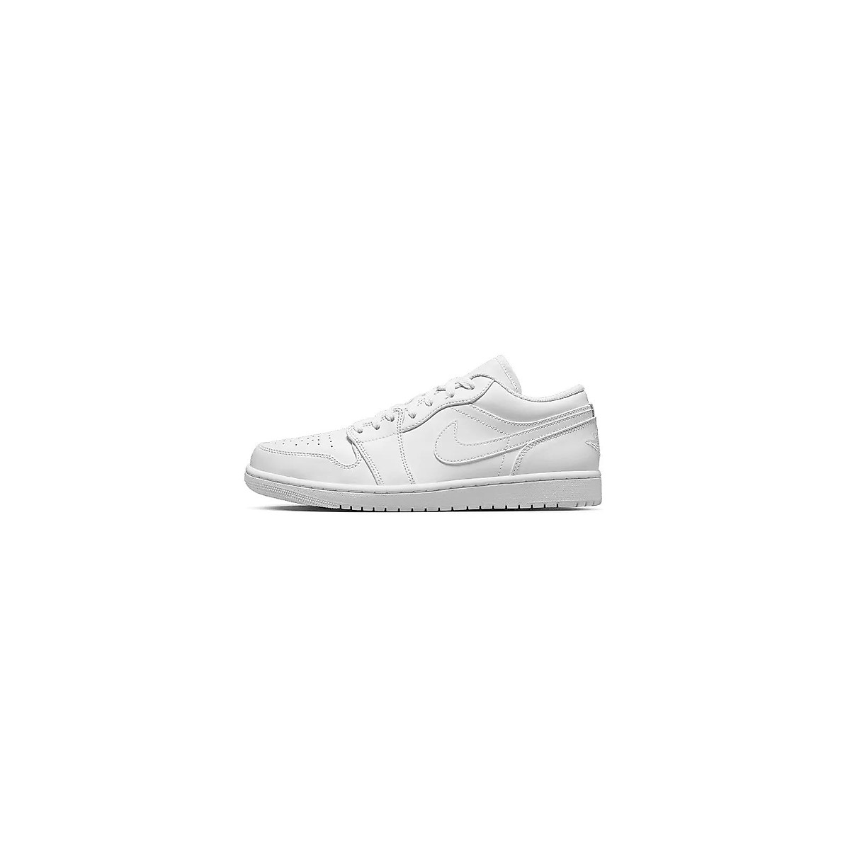 Jordan Mens Air Jordan 1 Low 553558 136 - Size 8.5 White/White-White