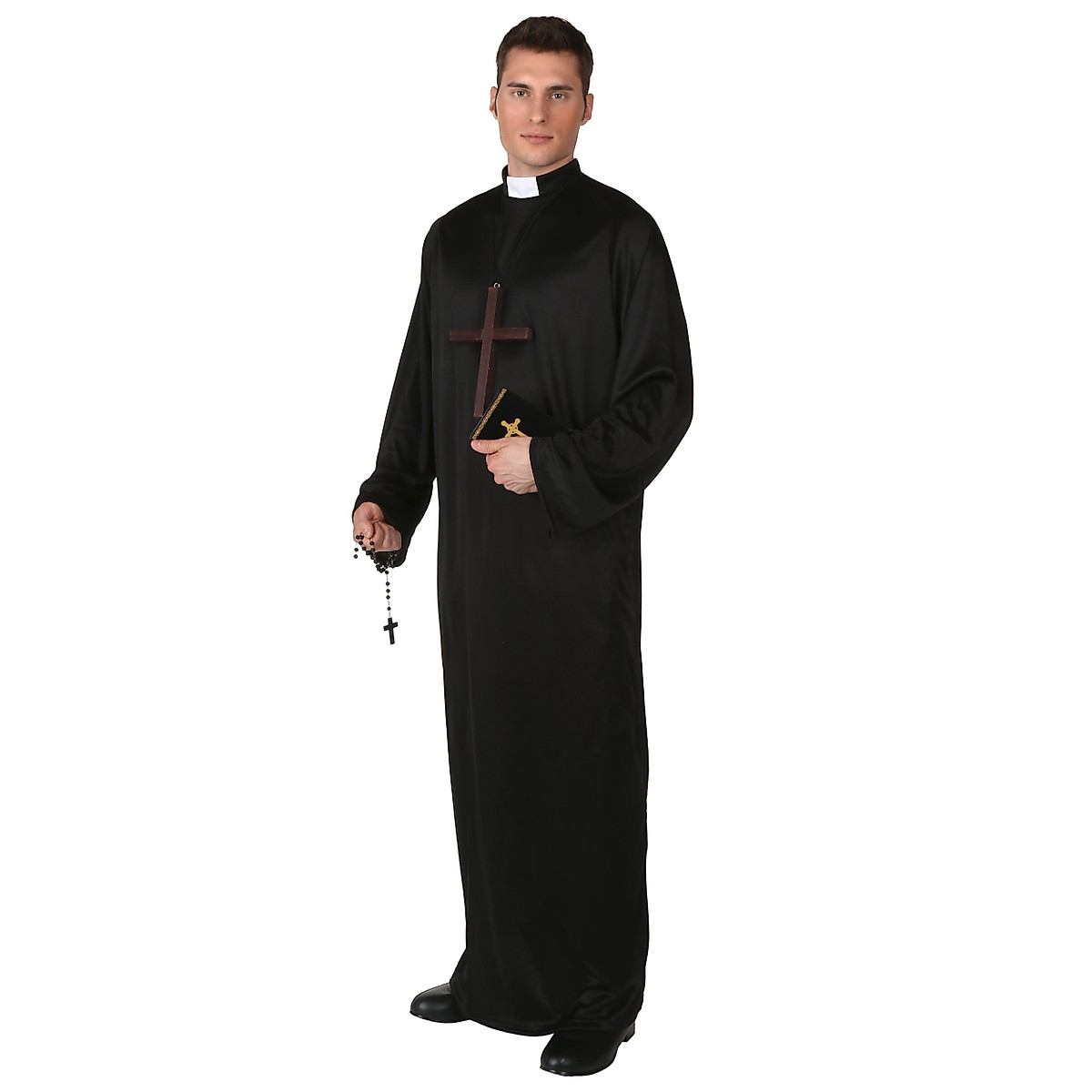 Fun Costumes Plus Size Pious Priest Costume | 4X Black