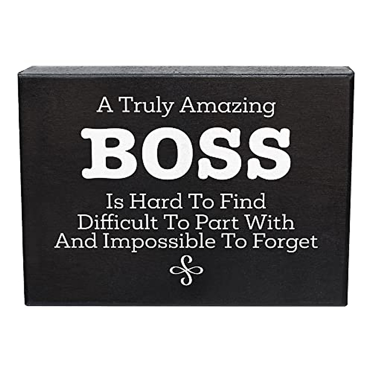 JennyGems Amazing Boss is Hard to Find Wooden Sign, Manager and Boss Gift, Desk Decor and Wall Hanging, Made in USA