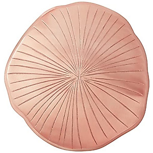 Old Dutch Rose Gold Lily Pad, 12½" D. Cake Stand Serving, 12.5-Inch