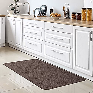 House, Home and More Skid-Resistant Carpet Indoor Area Rug Floor Mat - Pebble Gray - 2 Feet X 3 Feet