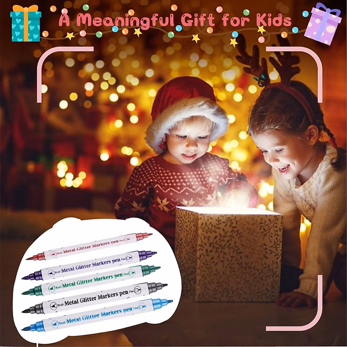 Betytattoo Temporary Tattoo Markers for Skin - Dual-End Tattoo Pens for Body & Face Art with 138 Tattoo Stencil Papers, 10 Pens Make Bold and Fine Lines, Cosmetic Quality(BETY2)