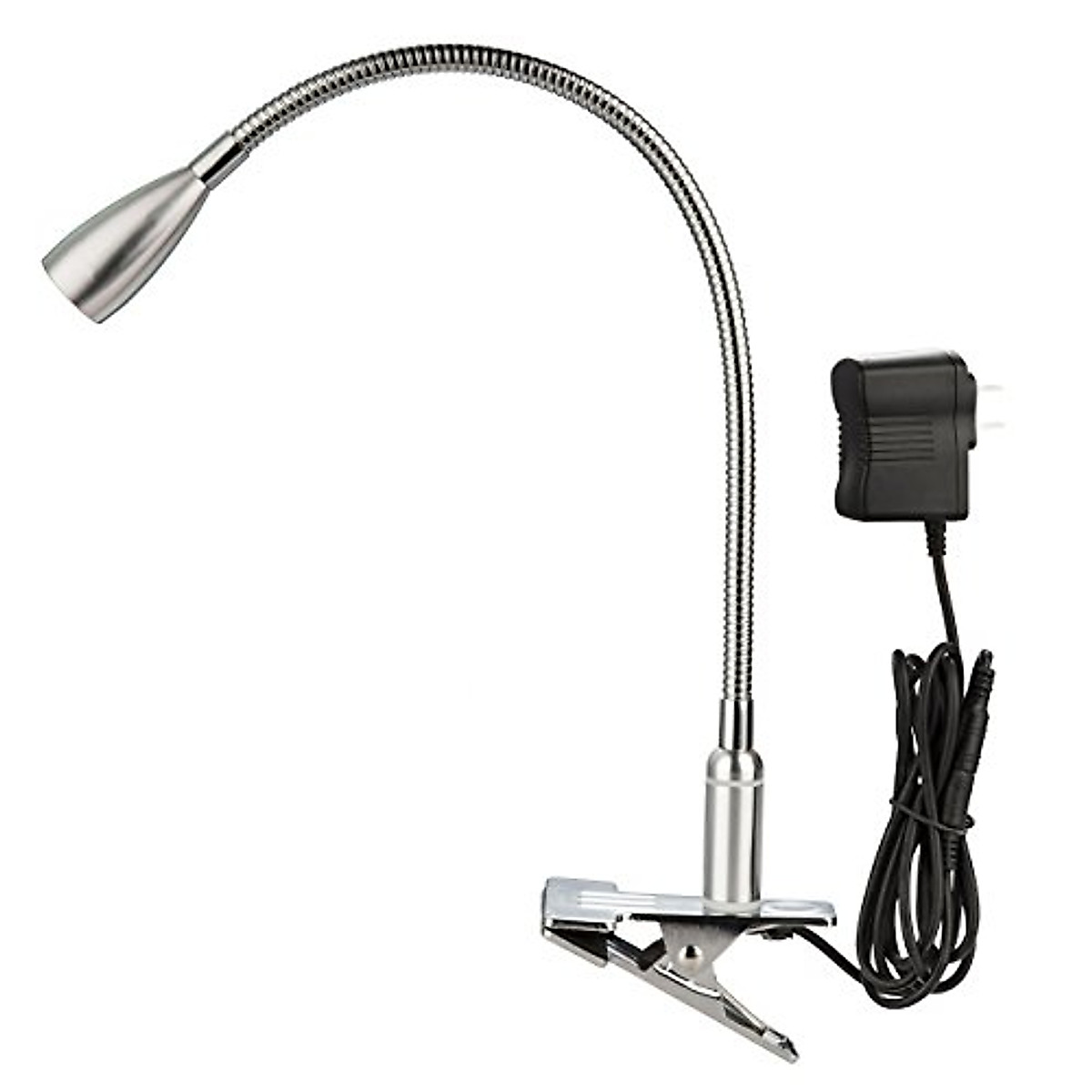 Meanyee Touch Switch Stepless Dimmable Flexible Clip On Desk Lamp/Clip on Lights Dimming Clamp Table Lamp/Clamp on Lights for Reading/Working/Study/Bedside/Bedroom/Book Lights(Warm White3000-3200K)