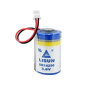 RCCONE 2PCS ER14250 1/2AA 3.6V 1200mAH Lithium Battery for LISUN ER14250 Delta Programmer DVP-80EH