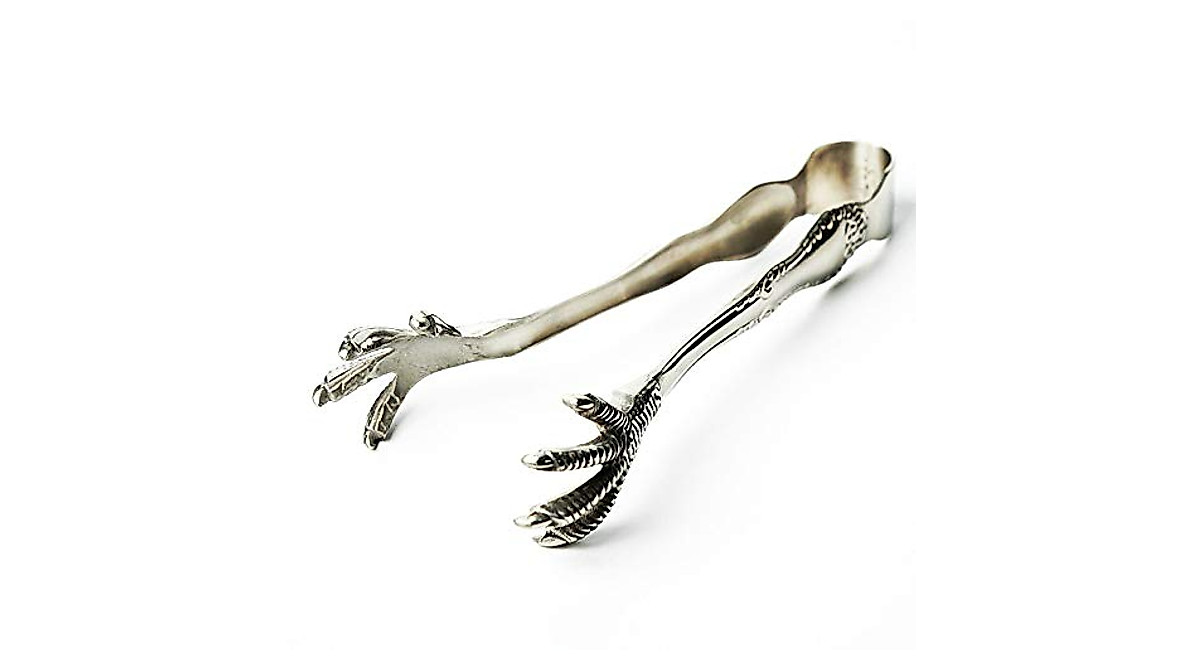 Massjoy Eagle Claw Ice Tongs for Bar and Ice Serving