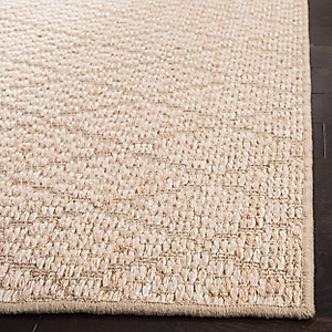 SAFAVIEH Palm Beach Collection Accent Rug - 3' x 5', Beige & Beige, Sisal Design, Non-Shedding & Easy Care, Ideal for High Traffic Areas in Entryway, Living Room, Bedroom (PAB361A)