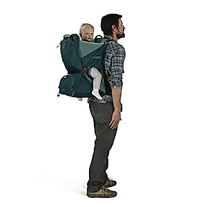 Osprey Poco LT Lightweight Child Carrier and Backpack for Travel, Deep Teal