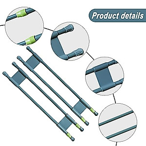 Rhitchy Double Rv Refrigerator Bars: 4 Sets Adjustable Spring Tension Fridge Rod Rv Refrigerator Accessories for Holding Food Drinks in Place, 15.8-27.6 Inch