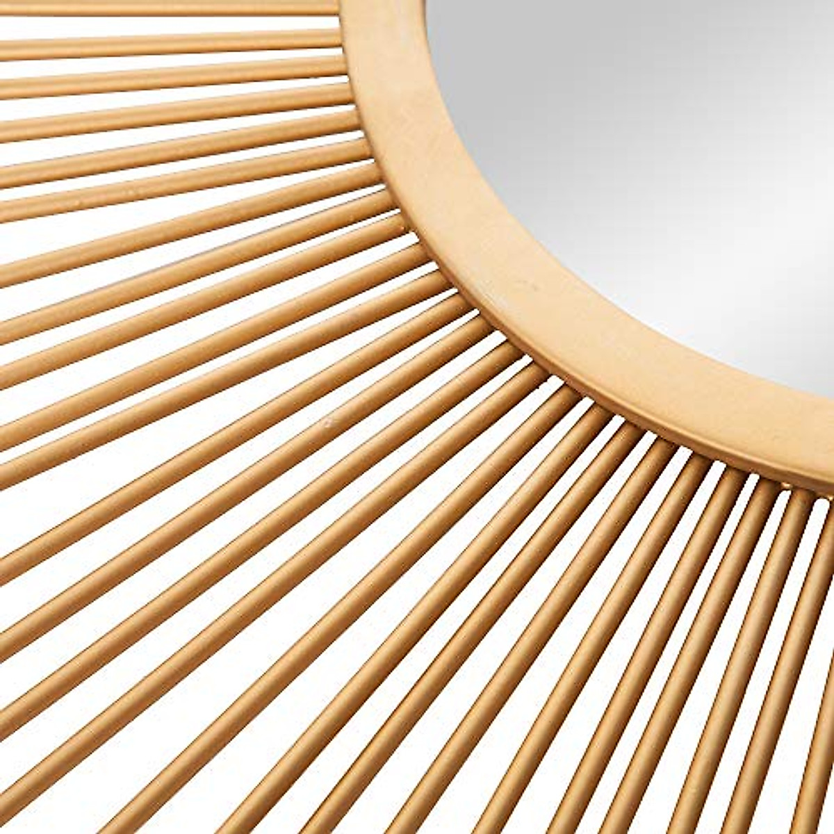 Patton Wall Decor 30" Gold Spoked Sunburst Wall Accent Mirror