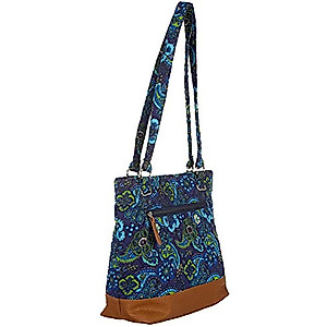 Stone Mountain Quilted Donna Tote Handbag One Size Blue multi