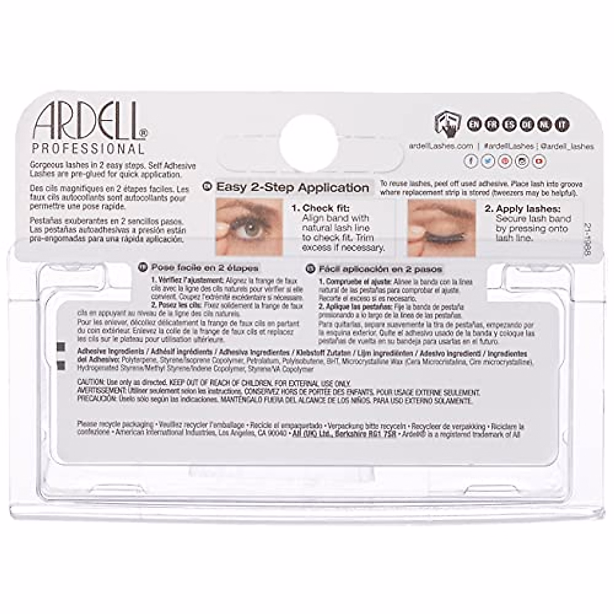 Ardell Self-Adhesive Lashes, Demi Wispiess