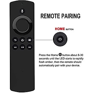 Amtone Replacement PE59CV Voice Remote (2nd Gen) w/TV Controls fit for TV Stick (2nd Gen, 3rd Gen, Lite, 4K), TV Cube (1st Gen, 2nd Gen, and Later), Fire TV (3rd Gen, Pendant Design)