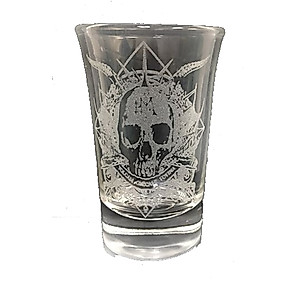 Personalized Set of 6 Custom Shot Glass Glasses (1.75oz) Free Engraving Groomsman and Bridesmaid Wedding Favor Gift For Him, For Her, For Boys, For Girls, For Husband, For Wife (Single Side Engraving)