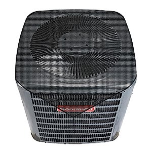 PATIO Outside AC Unit Mesh Cover with Bungee Cords Sturdy Summer Outdoor Air Conditioner Compressor Condenser Top Cover Keep Leaves Debris Out 36''x36''