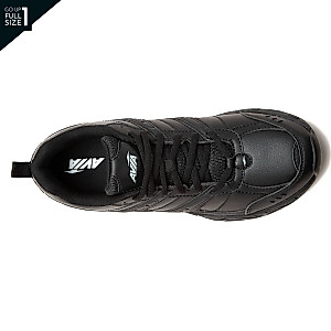 Avia Avi-Union II Non Slip Shoes for Men Food Service - Comfort Restaurant Work Men's Shoes, Slip Resistant Shoes for Men - Black/Castle Rock, 9.5 Wide