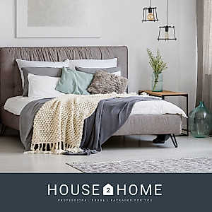 House2Home Box Spring Dust Cover for Bed Box Spring Repair, Heavy Duty 2.4 oz. Black Cambric Cloth, Replacement Box Spring Cover for Queen Foundation, 60" x 80"