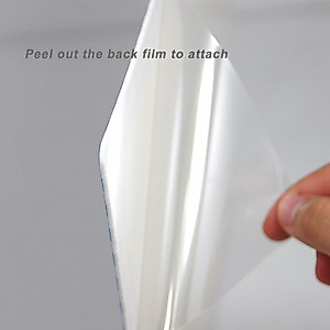 Dry Erase Board Refrigerator Whiteboard Wall Sticker Easy Removable Non Magnetic - Marker Board Sheets Easy Attached & Detached on Glass Without Glue - for Office Restaurant Simple Memo