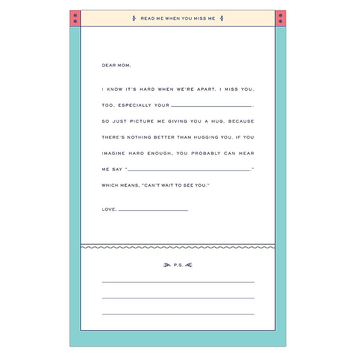 Knock Knock Letters to My Wonderful Mom Read Me When Box