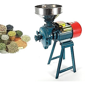Electric Grain Grinder Mill,220V 2200W Commercial Corn Mill Grinder Machine Feed Mill Wheat Grinder,Electric Dry Cereals Grinder with Funnel