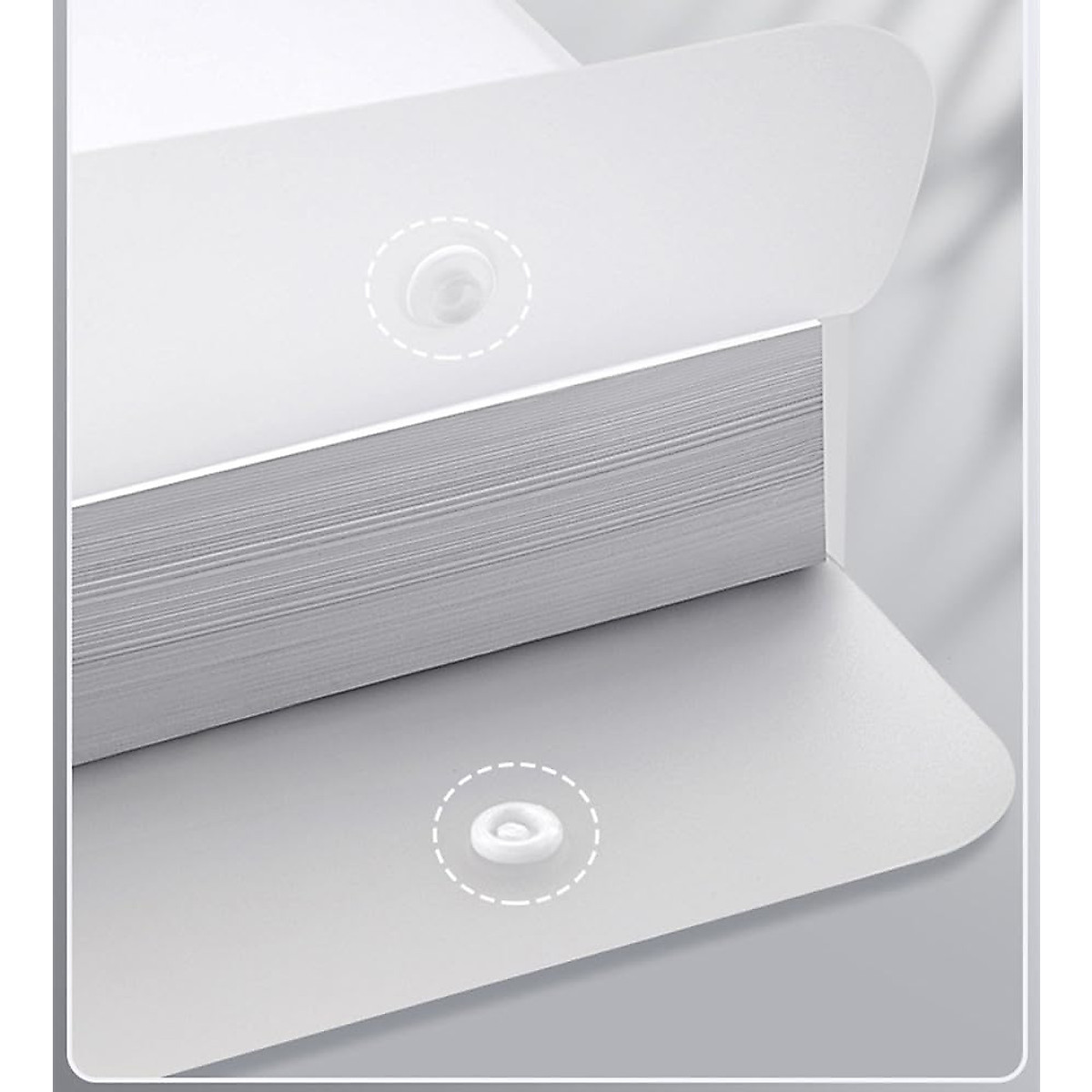 Shulaner Plastic Art Portfolio Folder with Handles17 x 14 inches Large Waterproof Artwork Storage Containers for Drawing Sketch Photography Poster Files Document, Gray and White