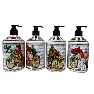 Home & Body Holiday Greetings Collection Hand Soap - 4 Bottles, 21.5 fl oz each