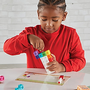 hand2mind Numberblocks MathLink Cubes 11-20 Activity Set, 30 Numberblocks Activities Linked to TV Episodes, 155 NumberBlocks MathLink Cubes, Numberblocks Toys, Math Cubes, Homeschool Supplies