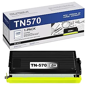 EDH Compatible TN570 TN-570 Toner Cartridge Replacement for Brother High Yield Compatible with HL-1670N1650 1850 1870n DCP-8040 8025D 8020 8045DN MFC-8120 8640D 8820DN Printer (1 Pack, Black)