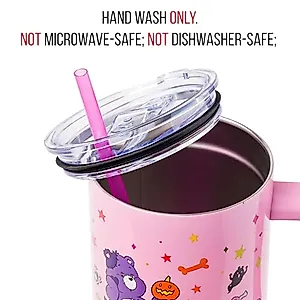 Silver Buffalo Care Bears Tumbler - Harmony, Cheer, Share & Trick-or-Sweet Bears - Stainless Steel, 40 Ounces, Fits Standard Cup Holder