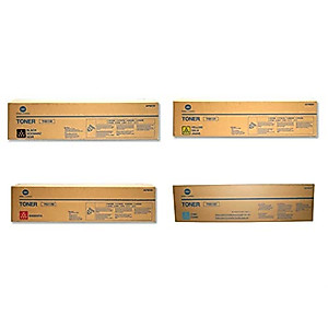 Konica Minolta TN613 4-Color Toner Cartridge Set for bizhub C452, C552, C652