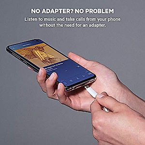 Belkin SoundForm Headphones - Wired In-Ear Earphones With Microphone - Wired Earbuds For iPad Mini, Galaxy & More With USB-C Connector (USB-C Headphones) (White)