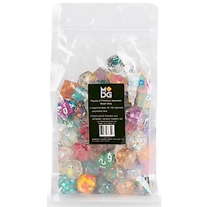 FanRoll by Metallic Dice Games Premium Assorted Dozens of Resin Dice, Pound of DND Dice, Role Playing Game Dice for Dungeons and Dragons