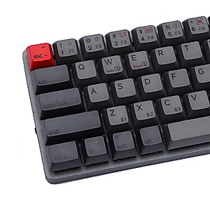 EPOMAKER NT68 65% RGB Hotswap Bluetooth 5.1 Wireless Wired Mechanical Gaming Keyboard with Foldaway Stand, 1900mAh Battery for Mac/Win/Gamer (Gateron Red Switch, Grey Black for Win)