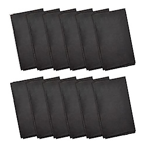 Juvale 12-Pack Black Plastic Tablecloth - 84-Inch Round Disposable Table Cover, Fits up to 72-Inch Round Tables, Black Themed Party Supplies