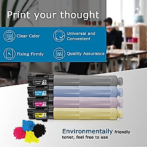 Leize Compatible Toner Cartridge Replacement for Ricoh MP C305 MP C305SP MP C305SPF Series Printers for Ricoh 841621 841591 841592 841593 Toner - Black 12,000 & Color 4,000 Pages [KCMY-4PACK]