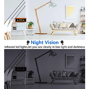 Amixya Mini Spy Camera Wireless Hidden Camera for Home Security Surveillance with Video 1080P Nanny Cam with Phone App, Motion Detection, Night Vision for Indoor Outdoor