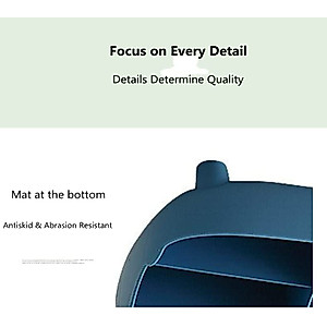 Stylish Pig Pen Holder, Office Desk Organizer,Desktop Stationary Organizerfor Boys,Kids,Pencil Containers with Mobile Phone Holders,Dark Blue