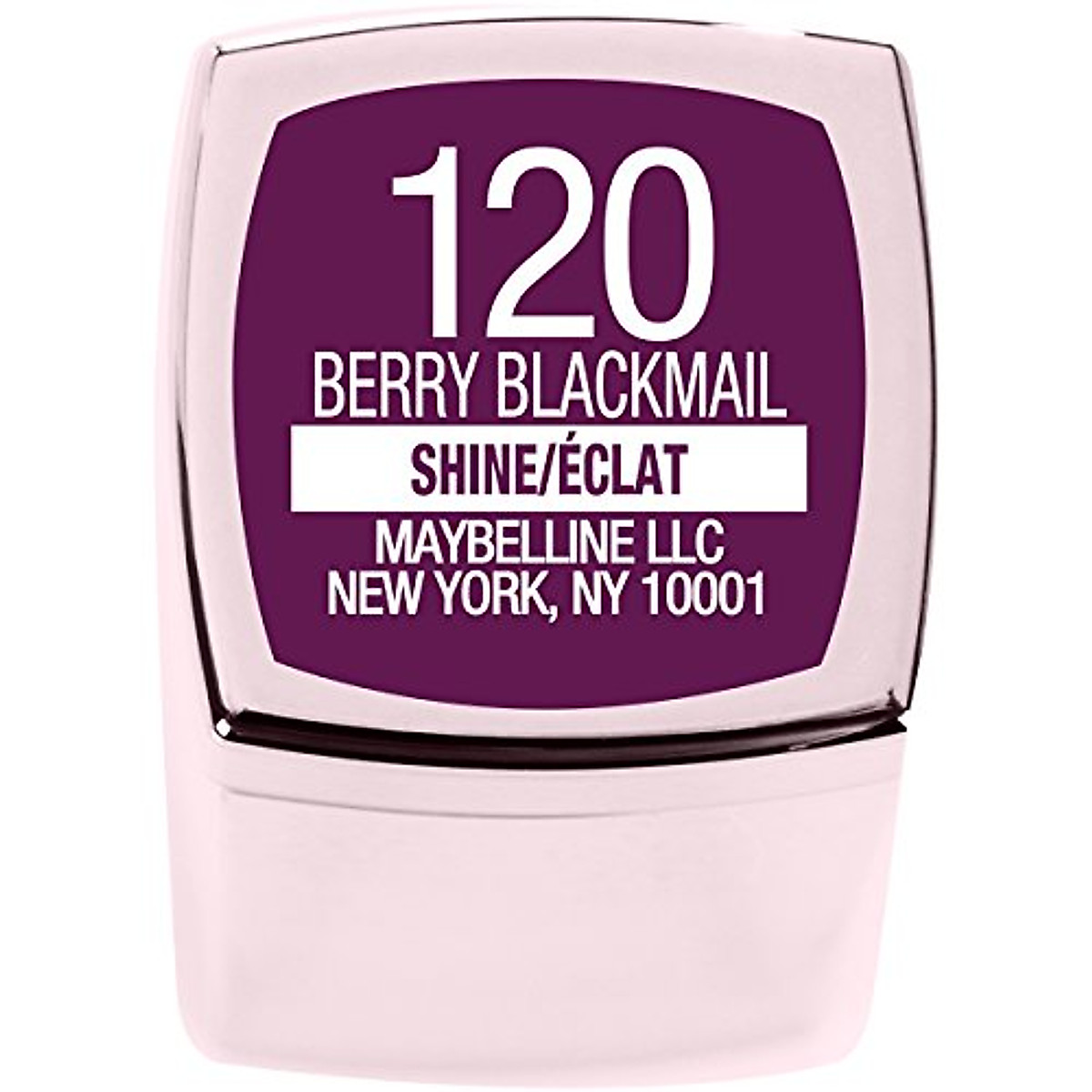 Maybelline Color Sensational Shine Compulsion Lipstick, Berry Blackmail, 1 Tube, 0.1 Ounce