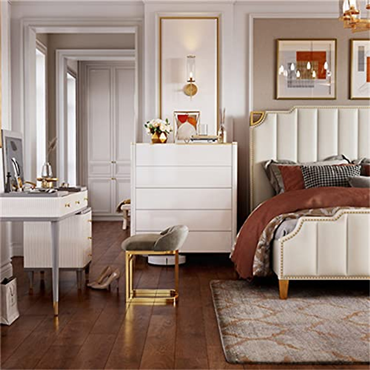 BYRCAL Chest of Drawers Drawer Cabinet Modern Minimalist Solid Wood Porch Cabinet Storage Cabinet Bedroom Drawer Cabinet Storage Cabinet Living Room Furniture for Home