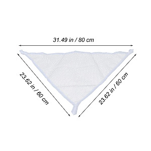 Cabilock Set Stuffed Animal Nets Toys Stuffed Toy Stuffed Animal Hammock Toy Hammock Child Crafts Storage White