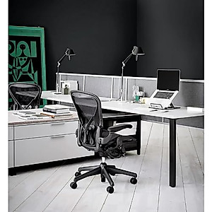 Aeron Herman Miller Office Chair| Rear and Forward Tilt Limiter| Adjustable Arms| Adjustable Posture Fit Back Support| Renewed