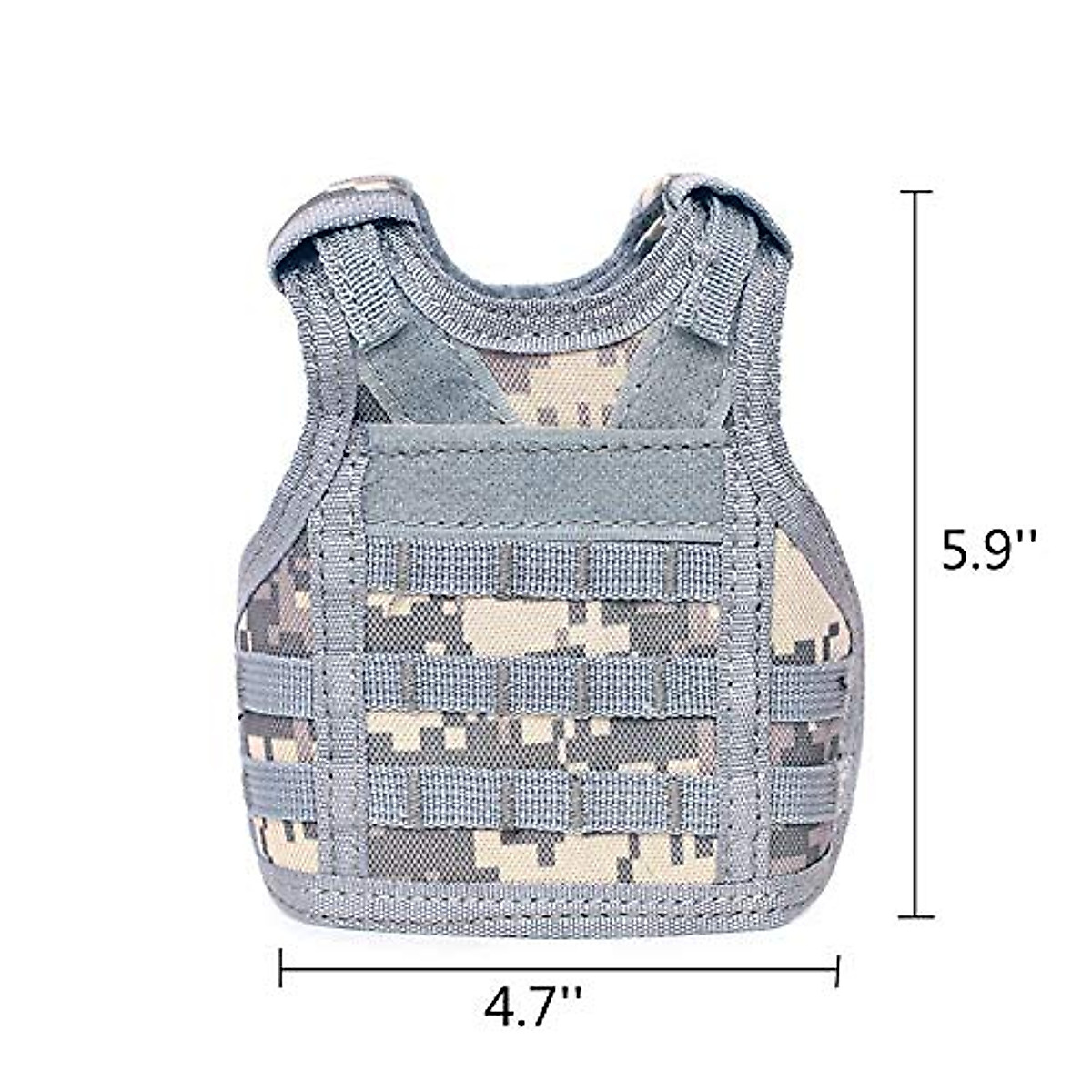 Ferret Clothes Small Animals Harness Military Style Adjustable Shoulder Straps Soft Mesh Comfort Durable Nylon Padded Vest Ferret Guinea Pig Hamster Bunny Kitten Puppy Small Pet Clothes Accessory