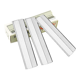 Bezall 50Pcs Single Edge Razor Blades, Stainless Steel Straight Razor Blade Refills, Eyebrow Trimmer Facial Hair Blades for Women and Men
